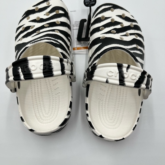 CROCS | Shoes | Crocs Classic Animal Print Zebra Clogs Sizes M4w6 M5w7 ...